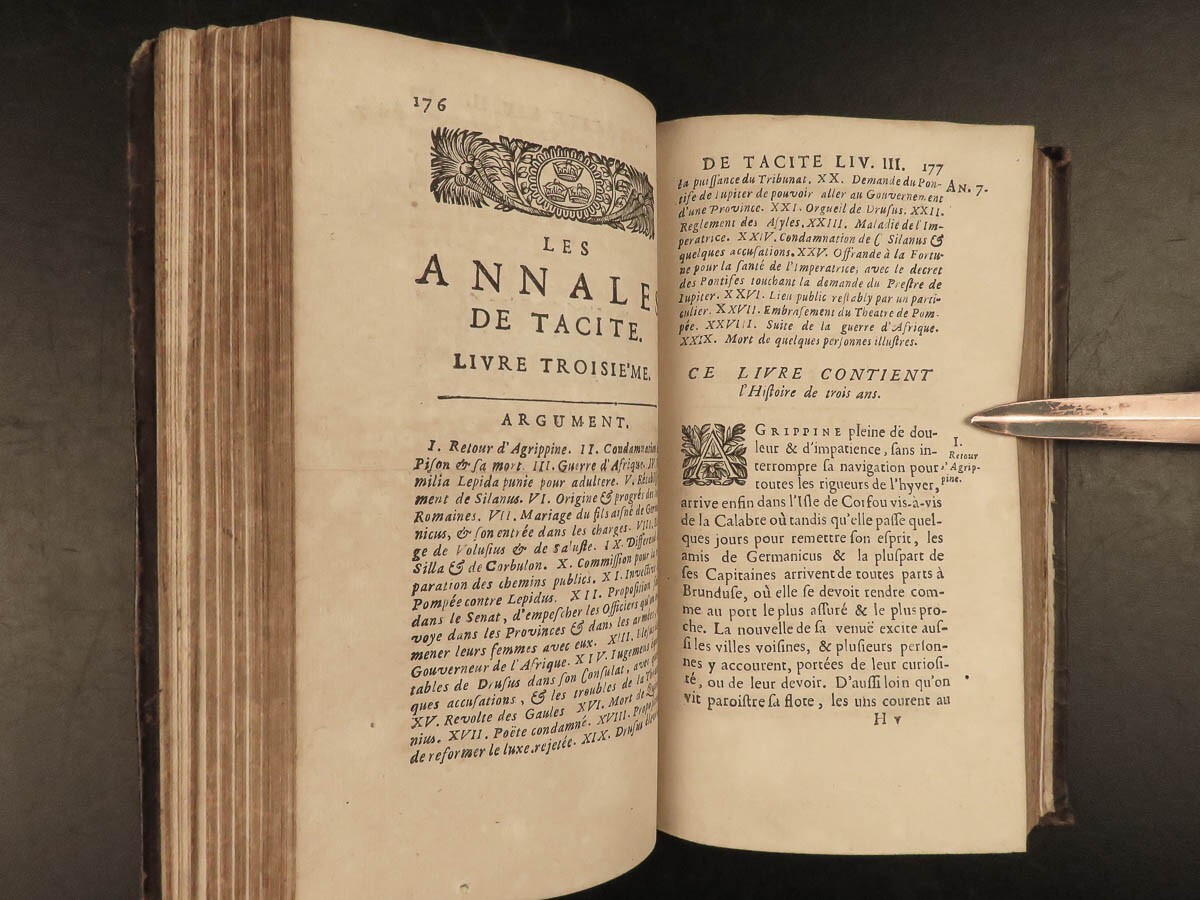 1681 TACITUS Annals Histories Roman Empire Nero Caligula Rome French ...