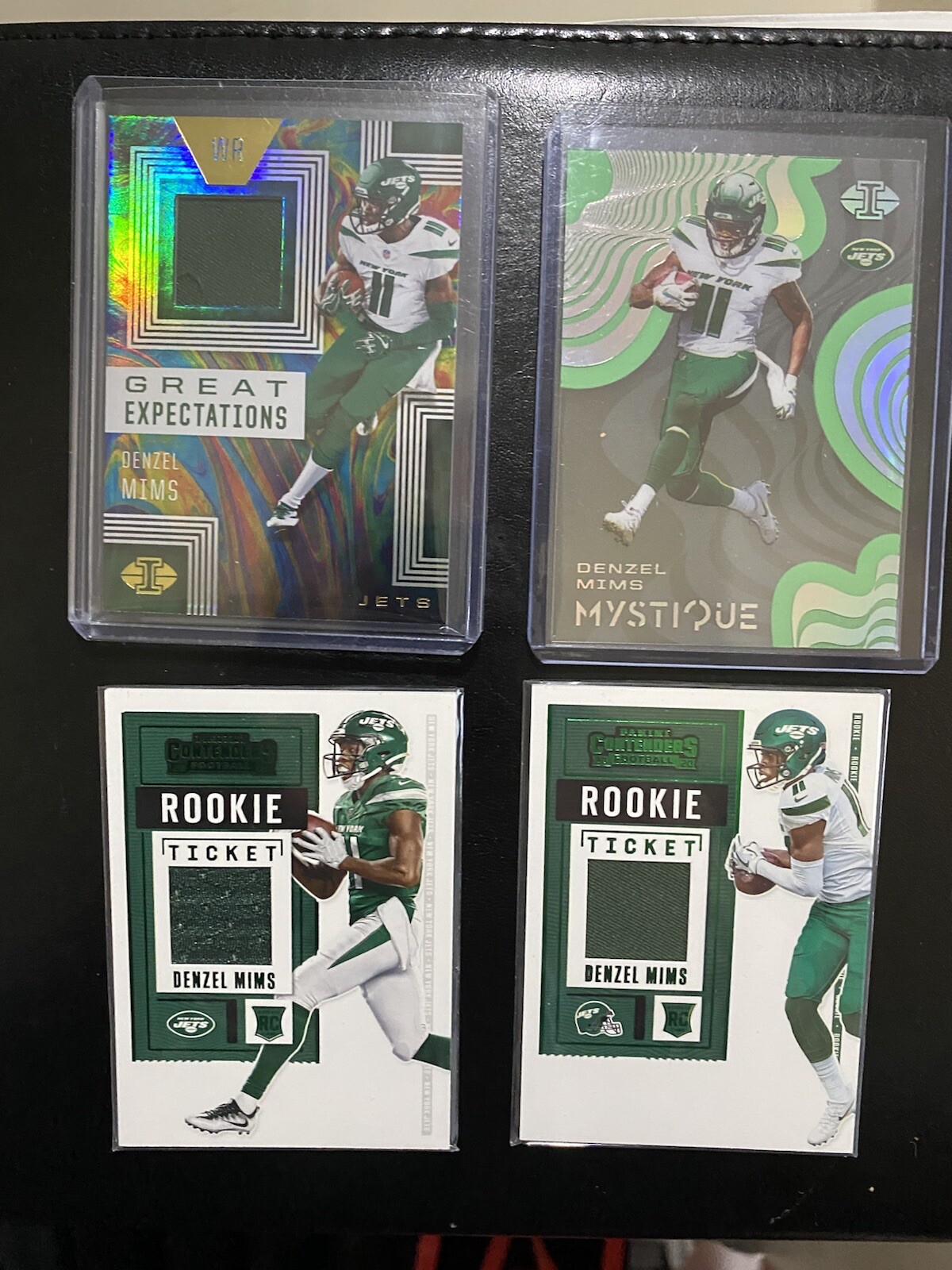 Denzel Mims Rookie Jersey Patch Card Lot of 4 2020 New York Jets ...