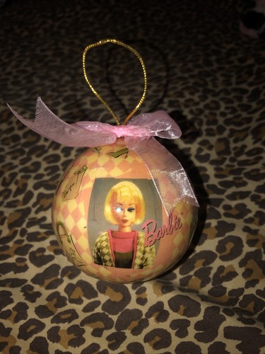 1996 Barbie Decoupage Ornament 1965 Poodle Parade Mattel Matrix ...