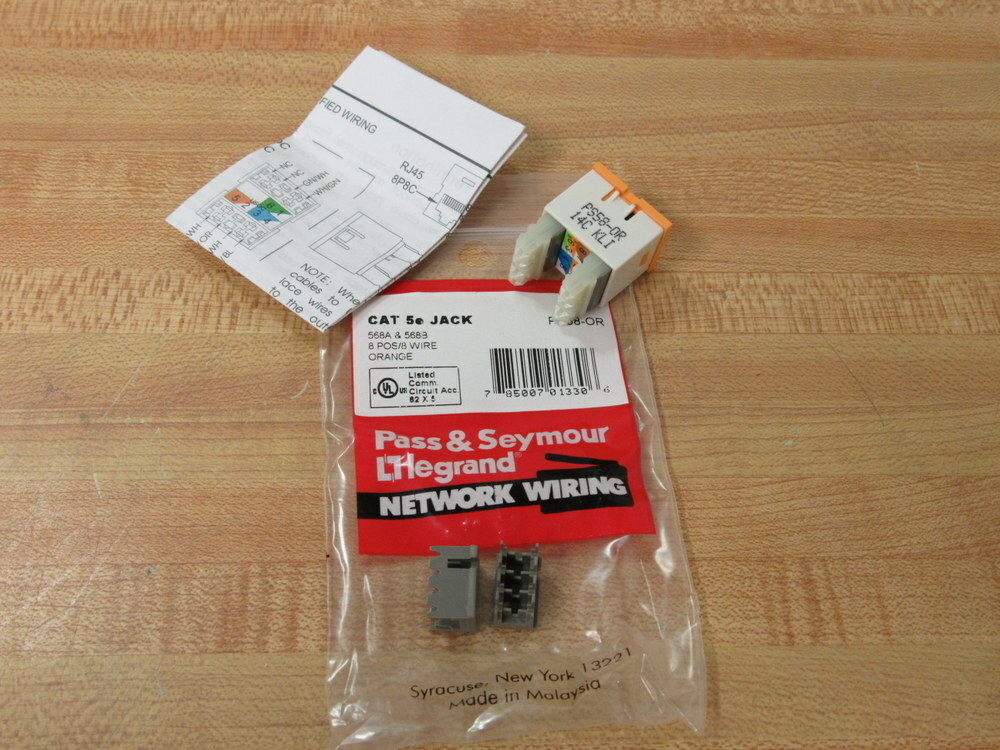 Pass & Seymour PS58-OR Legrand Category 5e Jack PS58OR (Pack of 10) | eBay