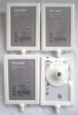 NEW 4 IKEA Tolsby 4 x 6 White 2 Sided Desktop Picture Frame /Sign ...