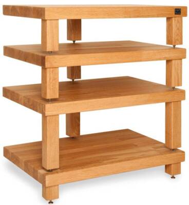 Hi Fi Racks Podium Trios 4 Tier Stand Oak (Ex Display) | eBay UK