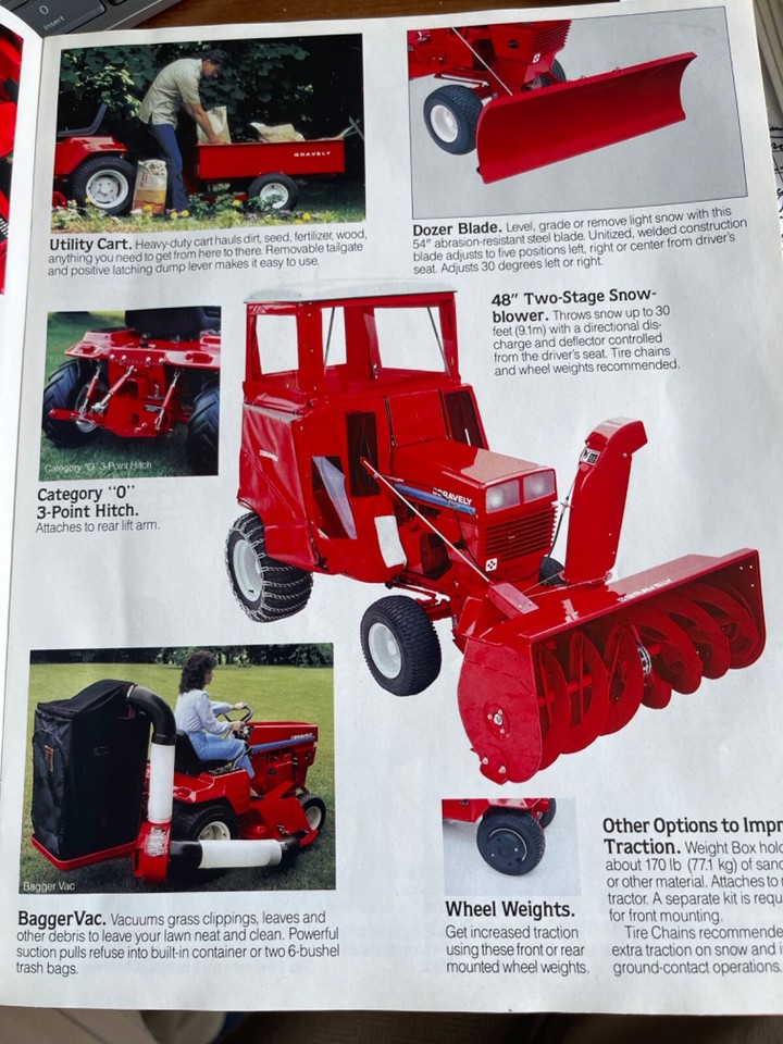 GRAVELY RIDING TRACTOR, TWO WHEEL, PRO UNITS, NEW ITEM | eBay