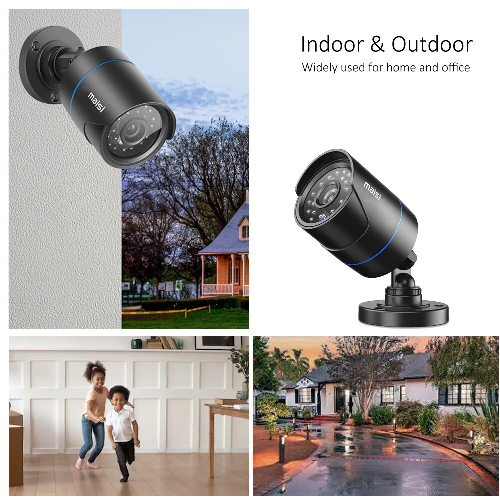 8 Camera CCTV Security System HD 5MP HDMI DVR Home Surveillance Outdoor ...