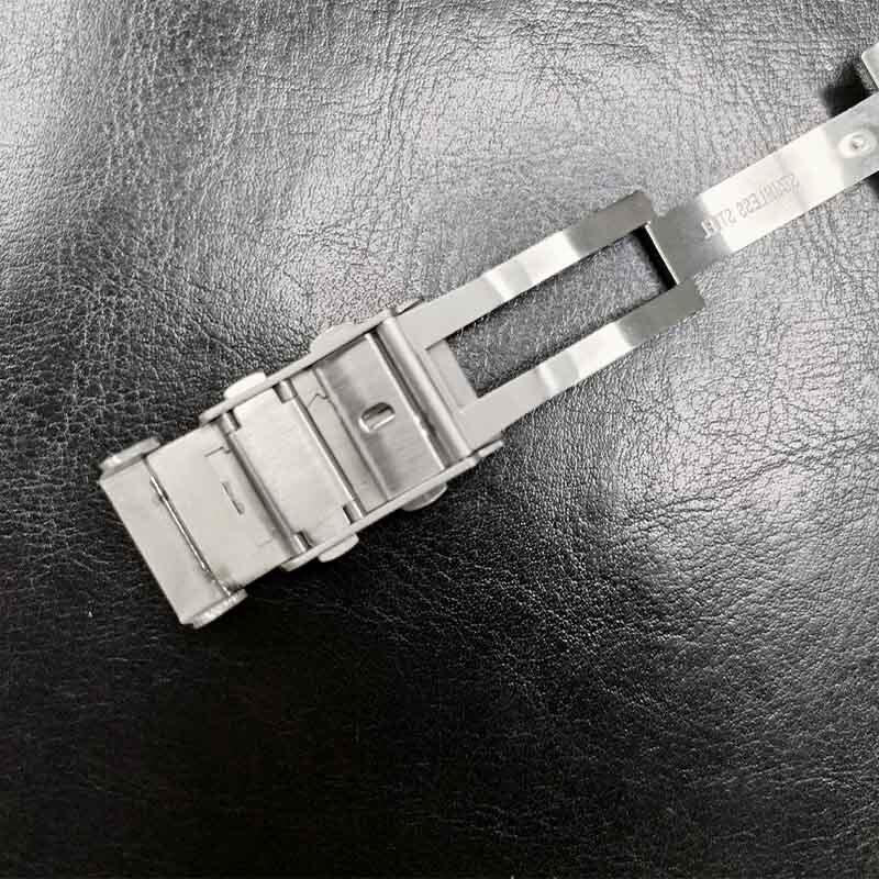 316L Adjustable Ratchet Buckle Stainless Steel Watch Strap Clasp 18mm ...