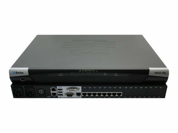 Raritan Dominion KX III Rack Mountable KVM Switch Box - Black (DKX3-108 ...