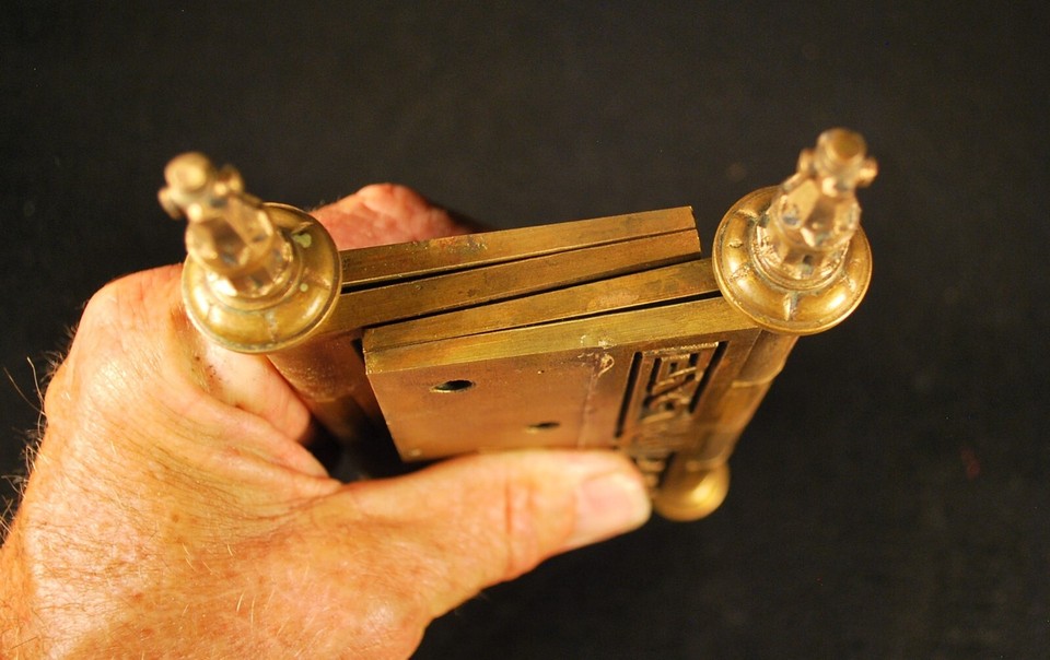 VICTORIAN EASTLAKE CAST BRASS ORNATE ART DECO 5 INCH STEEPLE TIP DOOR ...