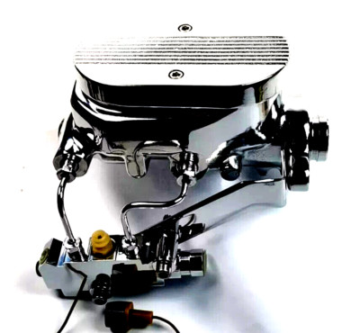 Chrome Center Finned Master Cylinder & Disc / Drum Proportioning Valve ...