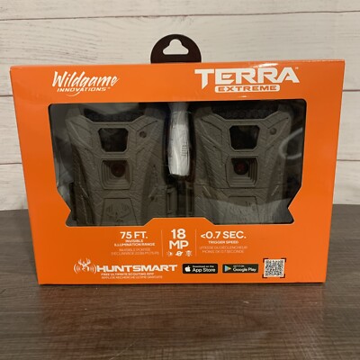 New Wildgame Innovations Terra Extreme Trail Camera 2 Pack 18mp ...