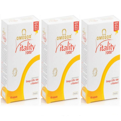 Omega 3 Omegor Vitality 1000 Nuova formula alta concentrazione EPA DHA ...