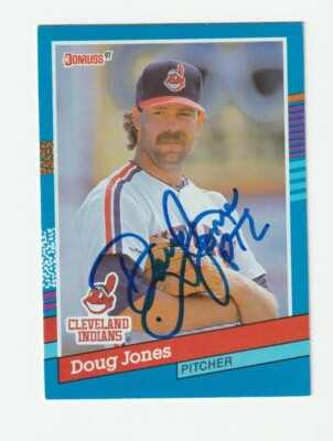 Doug Jones Signed 1991 Donruss Card #232 Auto Cleveland Indians ...