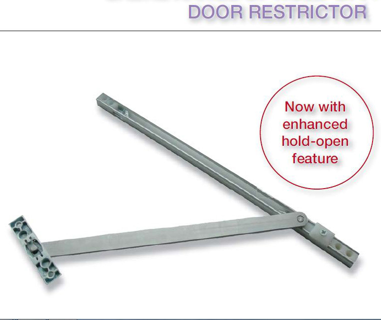 DOOR RESTRICTOR ARM STAY 335MM UPCV, PVC DOUBLE FRENCH PATIO ...