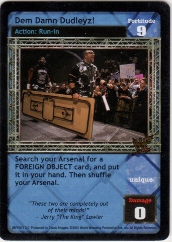 WWE: Dem Damn Dudleyz! [Played] card type Actions Raw Deal Wrestling ...