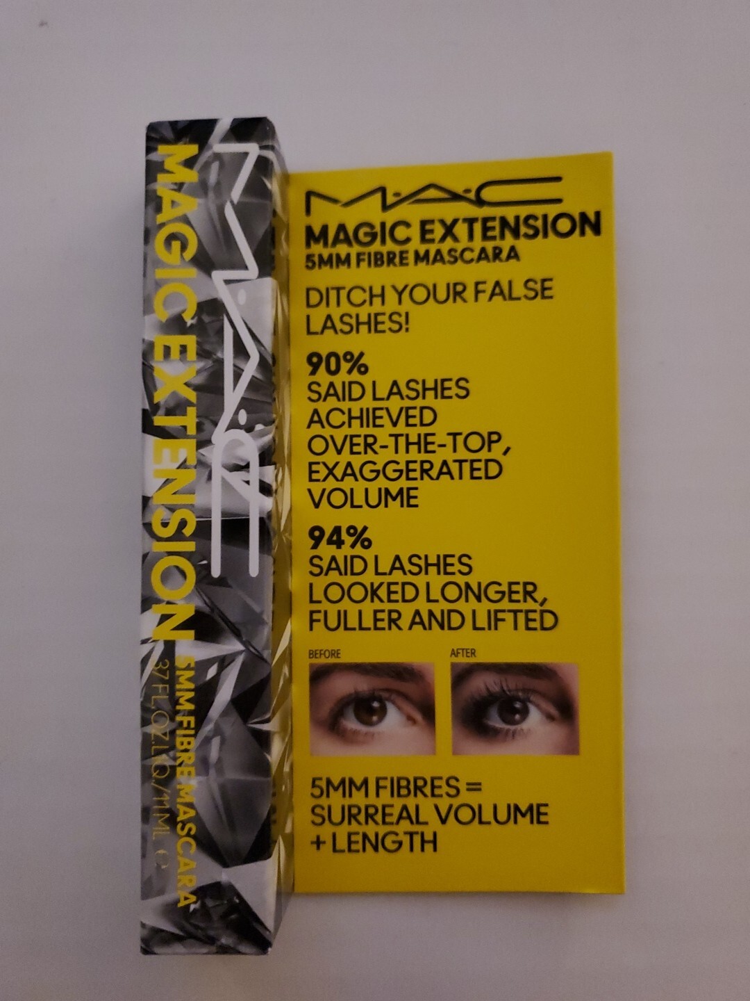 MAC : Magic Extension 5MM Fibre Mascara Extensive (Black) - Full Size ...