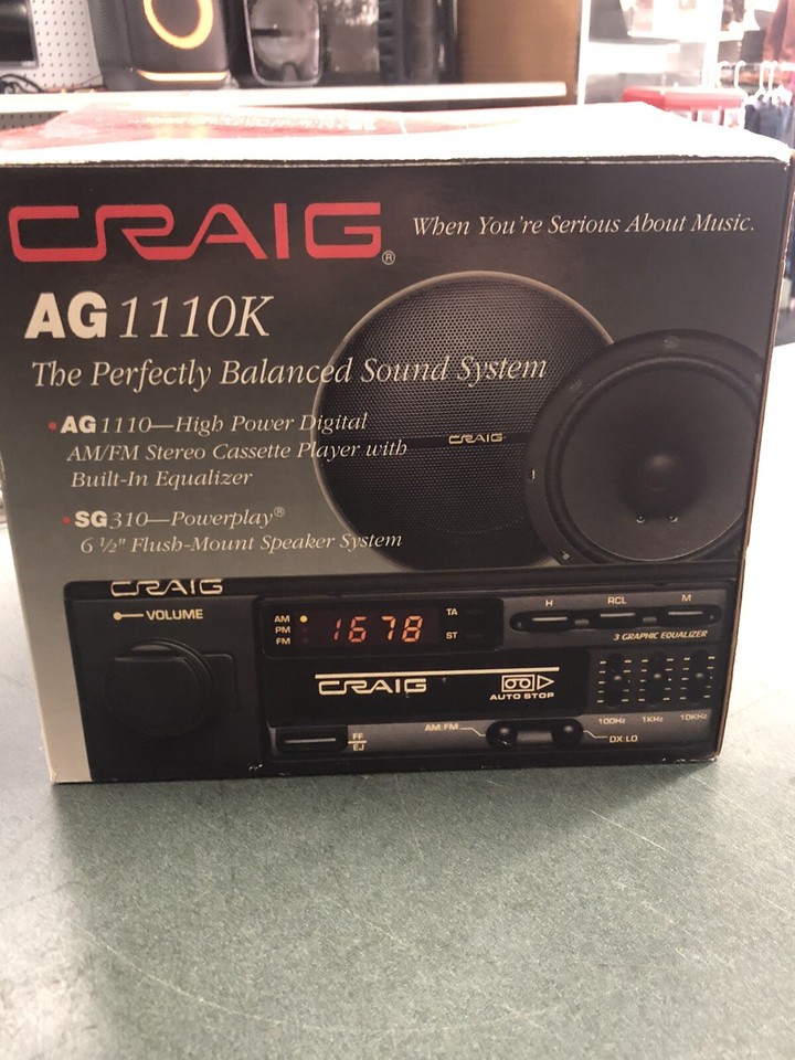 Craig ag1110 Stereo Cassette Player AM FM Radio 2 SG310 Powerplay ...