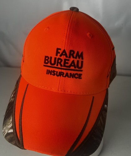 FARM BUREAU Insurance Hat Cap Strapback Spellout Hunting Camouflage | eBay