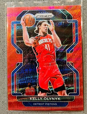 2021-22 Panini Prizm Basketball NBA #150 Kelly Olynyk Red Ruby Wave ...