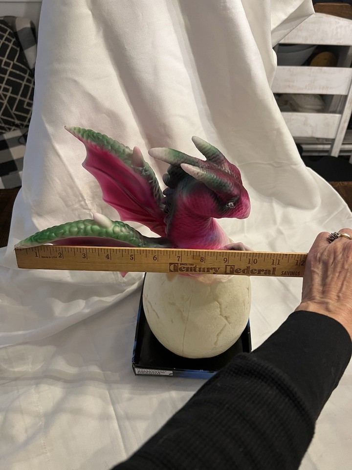 New In box Hatching Dragon Egg Sound Light Up Motion 14" Decor ...