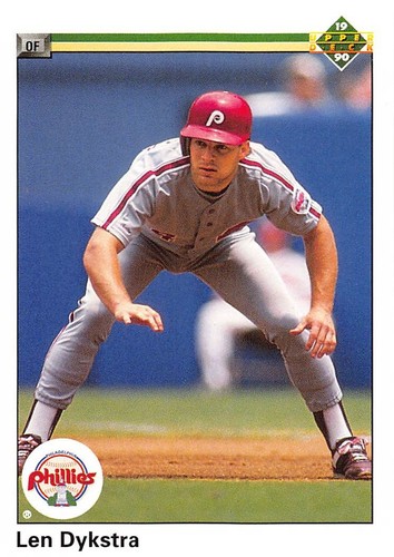 Len Dykstra 1990 Upper Deck 472 Philadelphia Phillies Baseball Card | eBay
