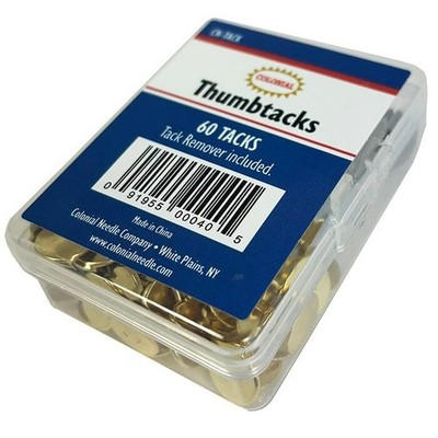 Colonial Needle Brass Thumb Tacks with Remover / Needlepoint / Cross ...