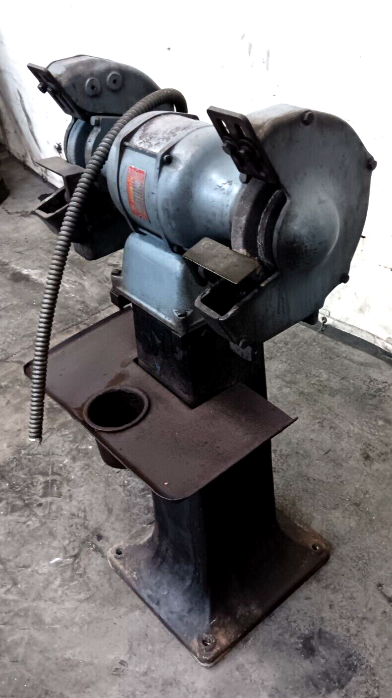 BALDOR 10" PEDESTAL BENCH GRINDER MODEL 1021 FRAME 183M H.P. 1 VOLTS ...