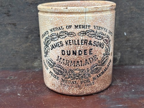 57951 Old Vintage Antique Printed Ironstone Pot Keiller Cooper Jar ...