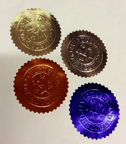 Silver Seals For Certificates
