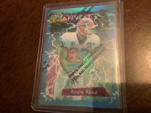 1995 Andre Reed Topps Finest REFRACTOR Parallel #60 - Buffalo Bills ...