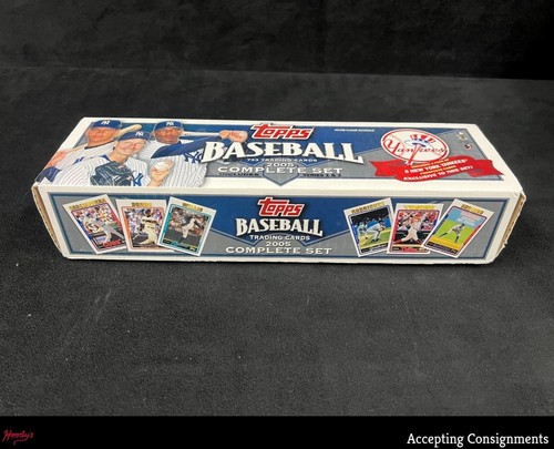 2005 Topps Baseball Complete Set Box 1-733 Sealed Yankees Pack ...