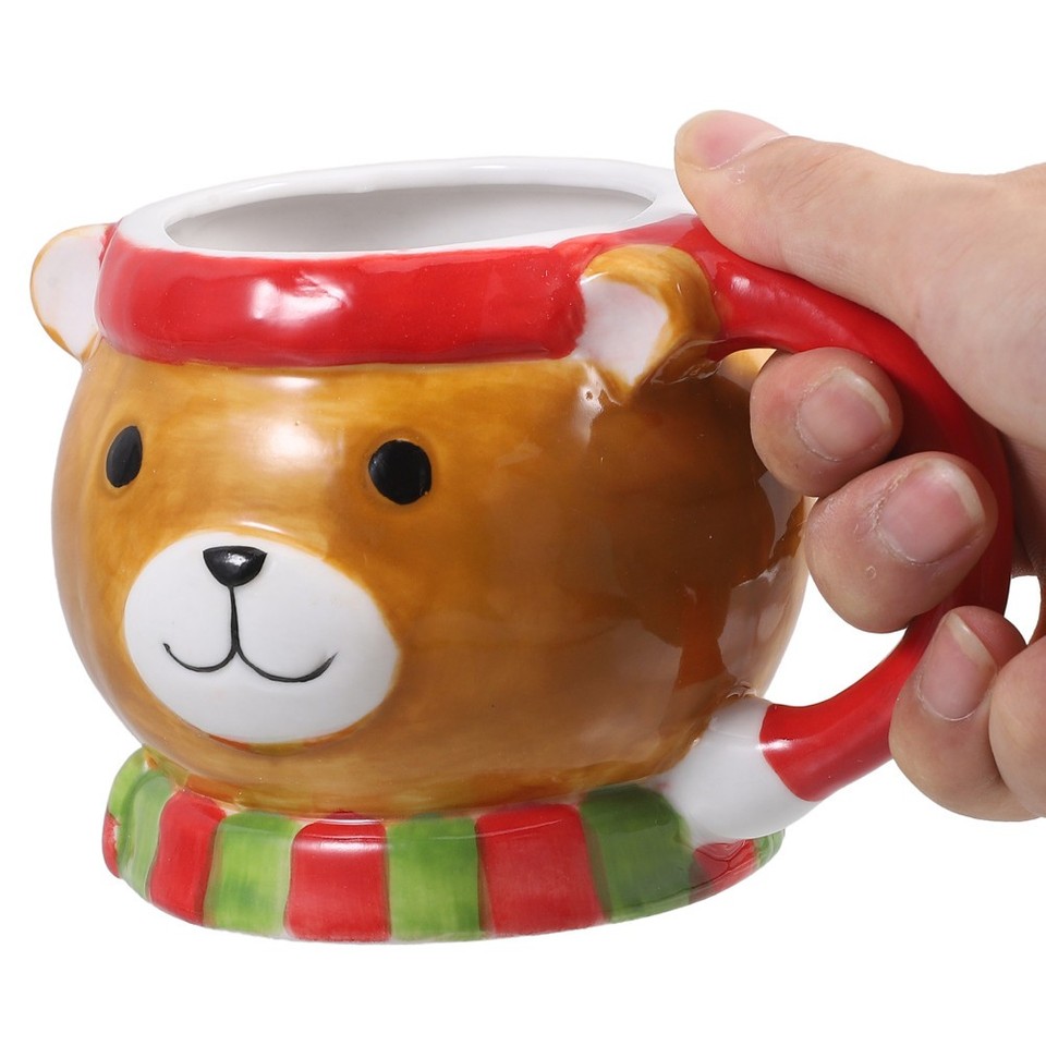 Ceramic Bear Shaped Coffee Mug Decorative Coffee Cup Water Cup Drinks ...