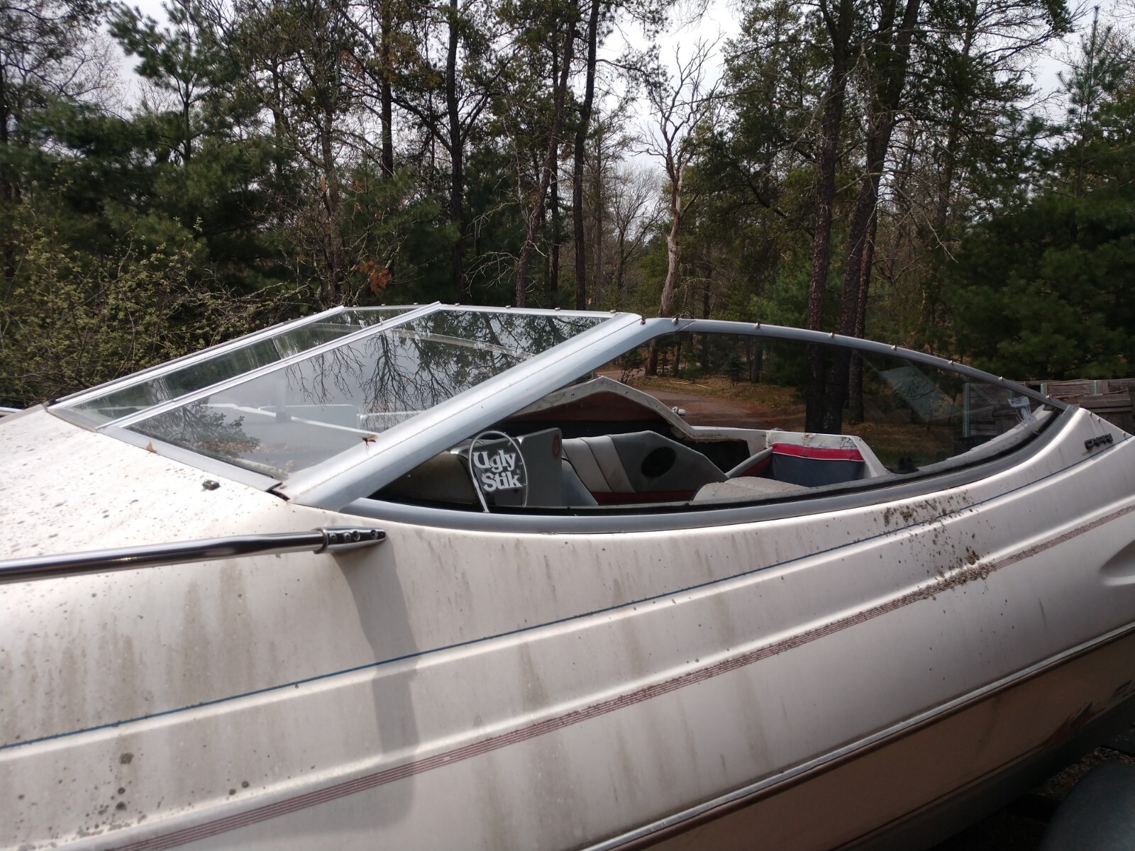 Bayliner Capri & Cobra Windshield & Side Glass Sections READ FULL ...