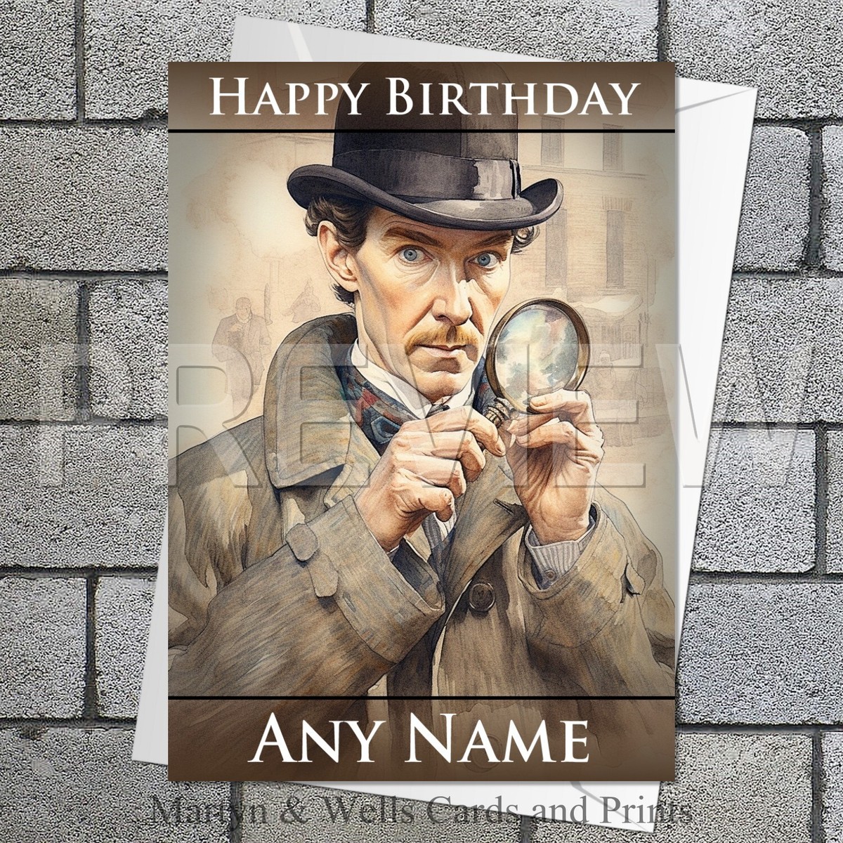 Sherlock Holmes Birthday Card