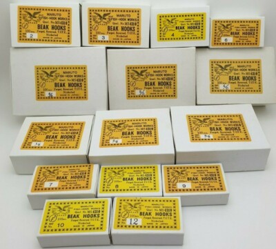 1pk Maruto TUTE MS4310 Nickel 100pcs Beak Fish Hooks Choose Size | eBay
