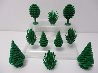 (B8) LEGO Trees Bushes Fir Plants Forest Knight City 6276 6086 6080 ...
