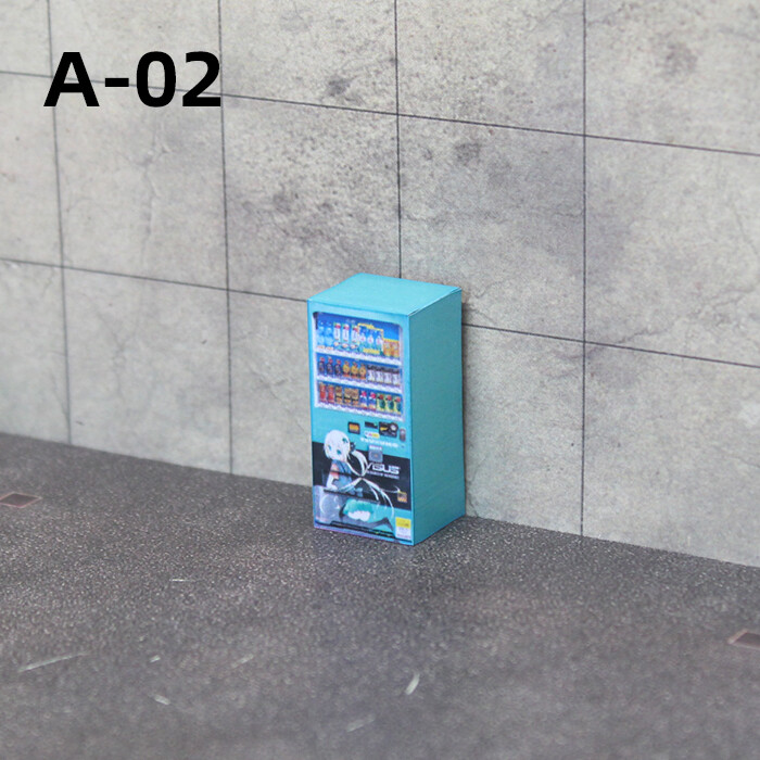 Diorama 1/64 Vending Machine Model Diecast Car Garage Display ...