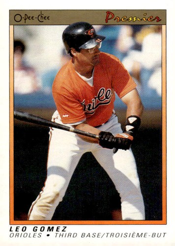 1991 O-Pee-Chee Premier #52 Leo Gomez Baltimore Orioles | eBay