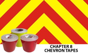 3M / Orafol Chapter 8 DIY Reflective Chevron Material Kit Red Yellow ...