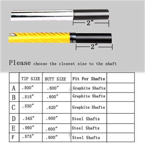 10pcs Golf Club Steel or Graphite Shaft Extender/Extension With Six ...