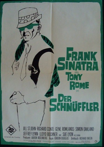 TONY ROME German A1 movie poster B FRANK SINATRA JILL ST. JOHN GENA ...