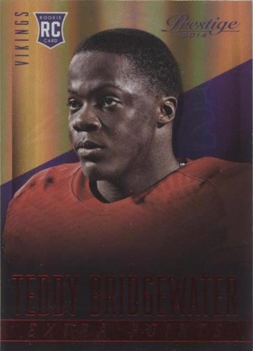 2014 Panini Prestige - Rookie Teddy Bridgewater #288 Extra Points Red ...