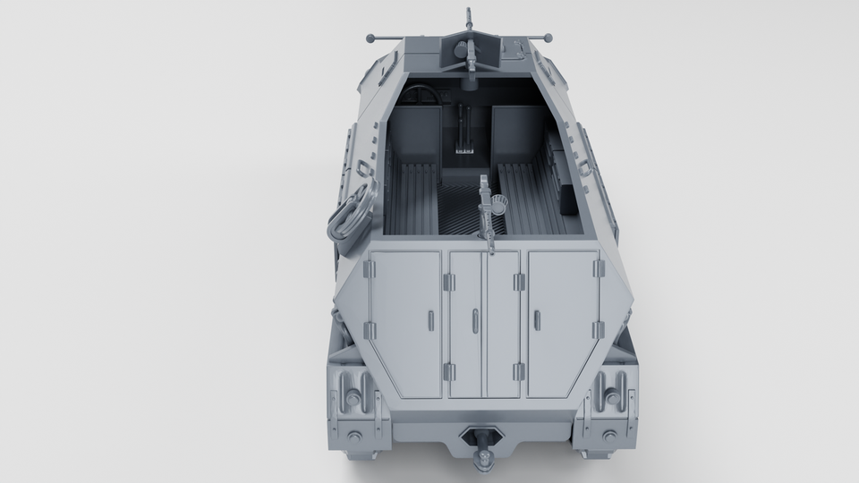 Sd.Kfz.8 DB10 Gepanzerte 12t - German Army - 28mm Scale - Bolt Action ...