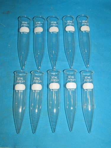 Twelve (12) Pyrex 50ml Conical Centrifuge Tubes #8060 | eBay