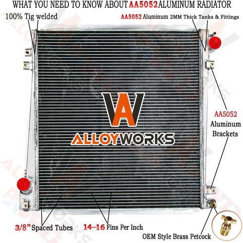 2 Row Aluminum Radiator For 2002-05 Ford Explorer /Mercury Mountaineer ...