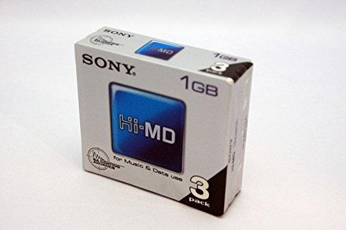 SONY Hi-MD 1GB Recordable Mini Disc 3 Packs Set 3HMD1GA Unused ...