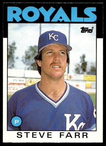 1986 Topps gehandelt Steve Farr Kansas City Royals #35T | eBay