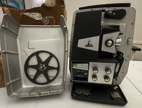 Vintage TOWER Super Automatic 8mm Portable Metal Home Movie Film ...