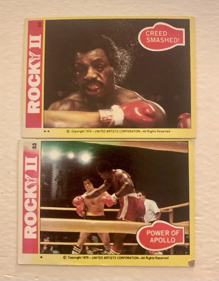 1979 Topps Rocky II Apollo Creed (Carl Weathers) Vintage Non Sports ...