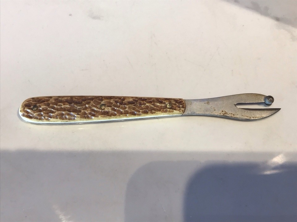 Vintage Open Cutter USA Patent Sep 22 1908 Stag Handle Sewing Tool | eBay