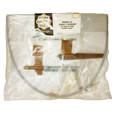 Octura Model Marine Supplies Strut/Rudder Package .150 Cable/.187 Shaft ...