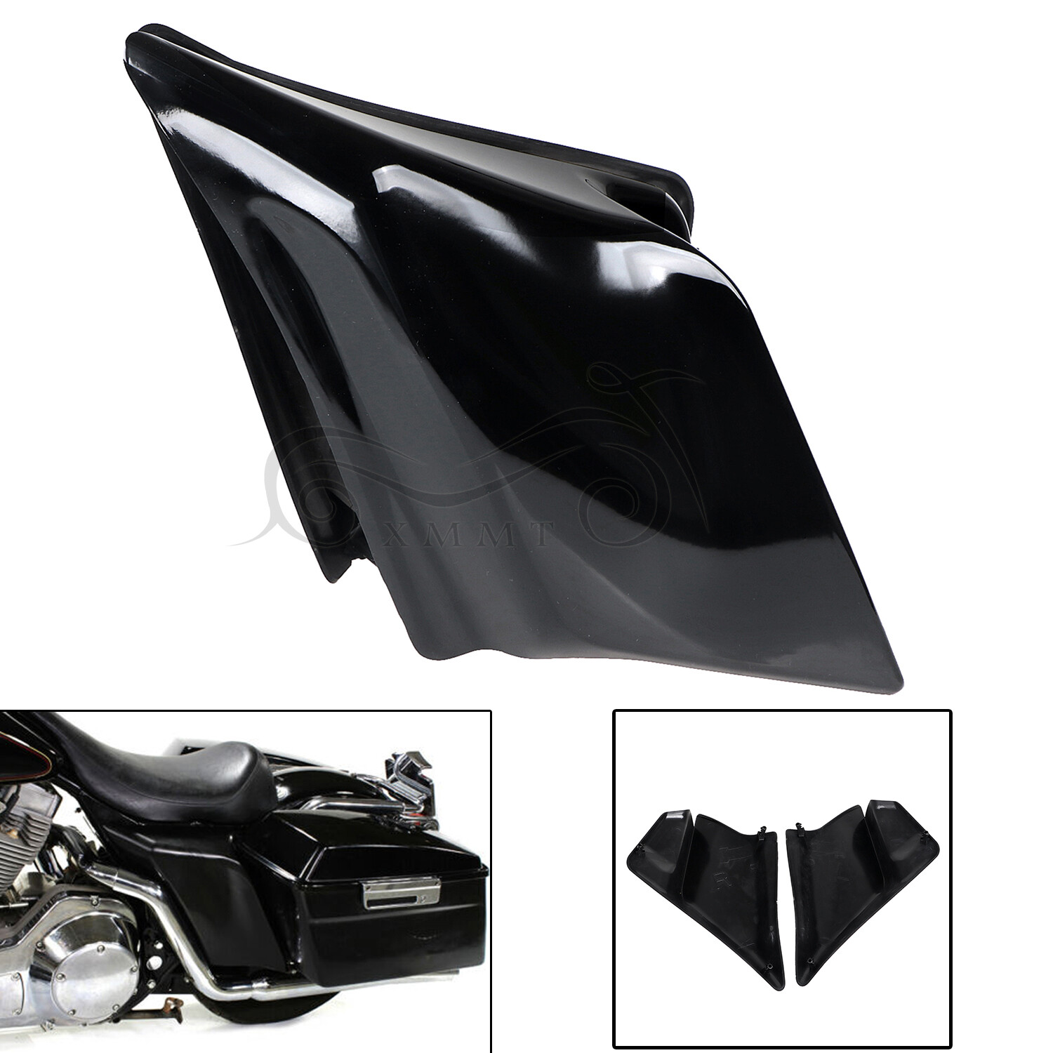 Stretched Extended Side Cover Panel Fit For Harley Street Glide Road ...